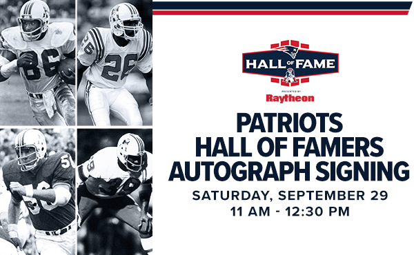 The Patriots Hall of Fame presented by Raytheon- Exhibits - Players ...